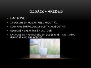 Carbohydrates IN FOOD | PPTX