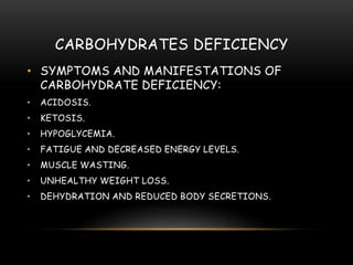 Carbohydrates IN FOOD | PPTX