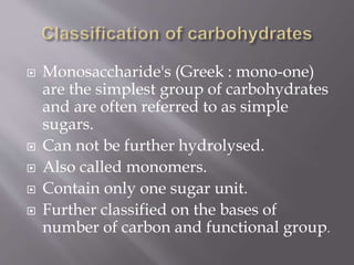 Carbohydrates | PPTX