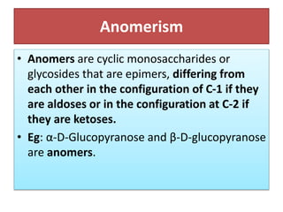 Carbohydrates classification, biochemical properties, isomerism and ...