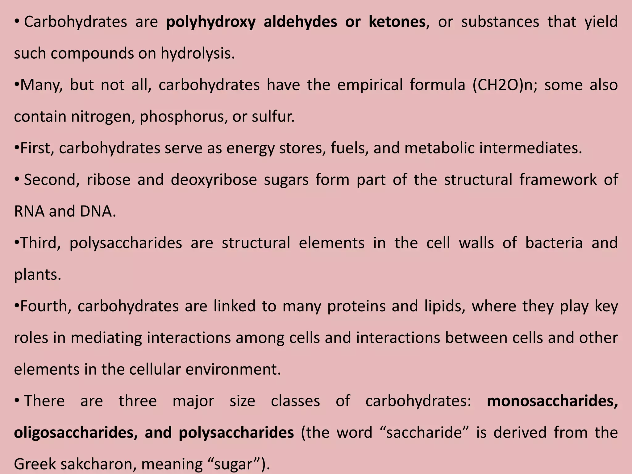 Carbohydrates | PPTX | Chemistry | Science