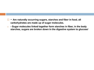 Carbohydrates | PPT