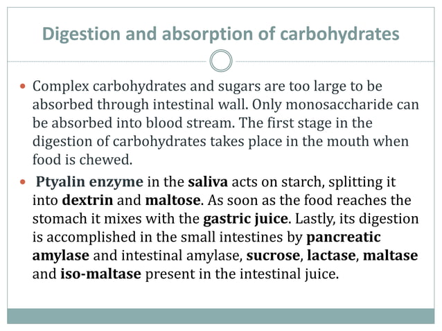 Carbohydrates Unit 2nd of Nutrition | PPTX | Digestive Disorders ...