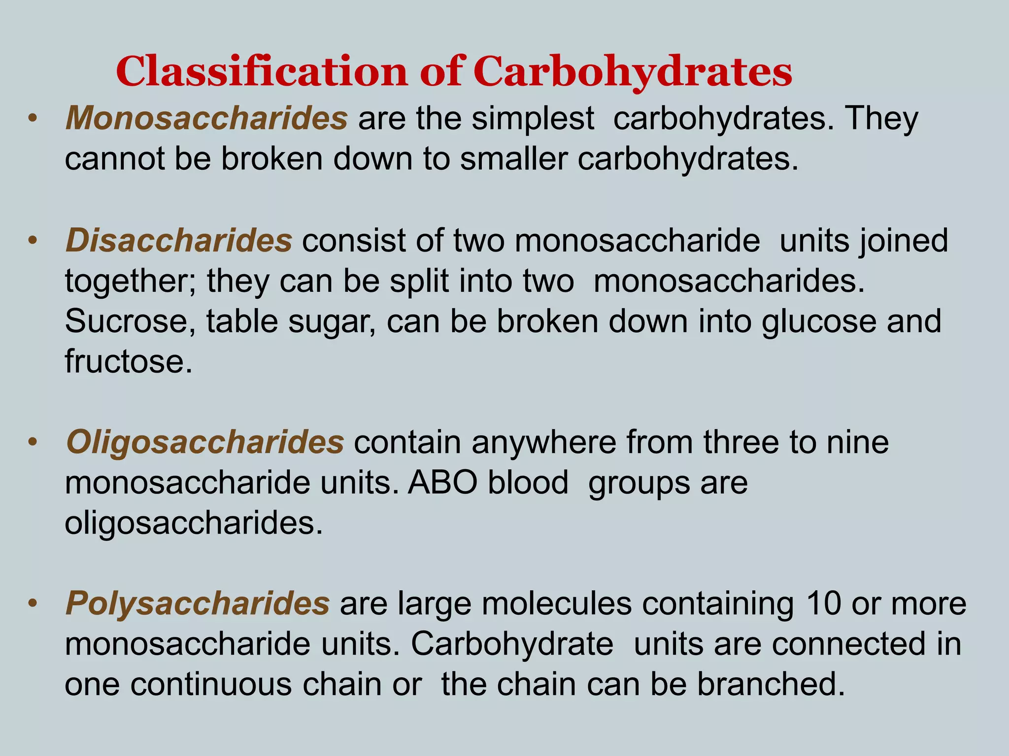 Carbohydrates | PPTX