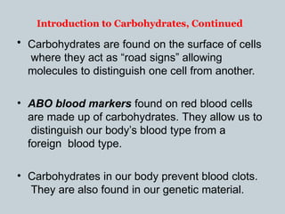 carbohydrates nutrition BSc. Nursing sem | PPTX