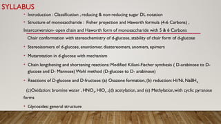 Carbohydrates , classification ,stereochemistry of D-glucose and ...