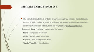 CARBOHYDRATES. Biology for civil Engineering | PPTX