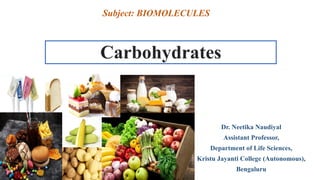 Basics of Carbohydrates (Sugars) presentation | PPT