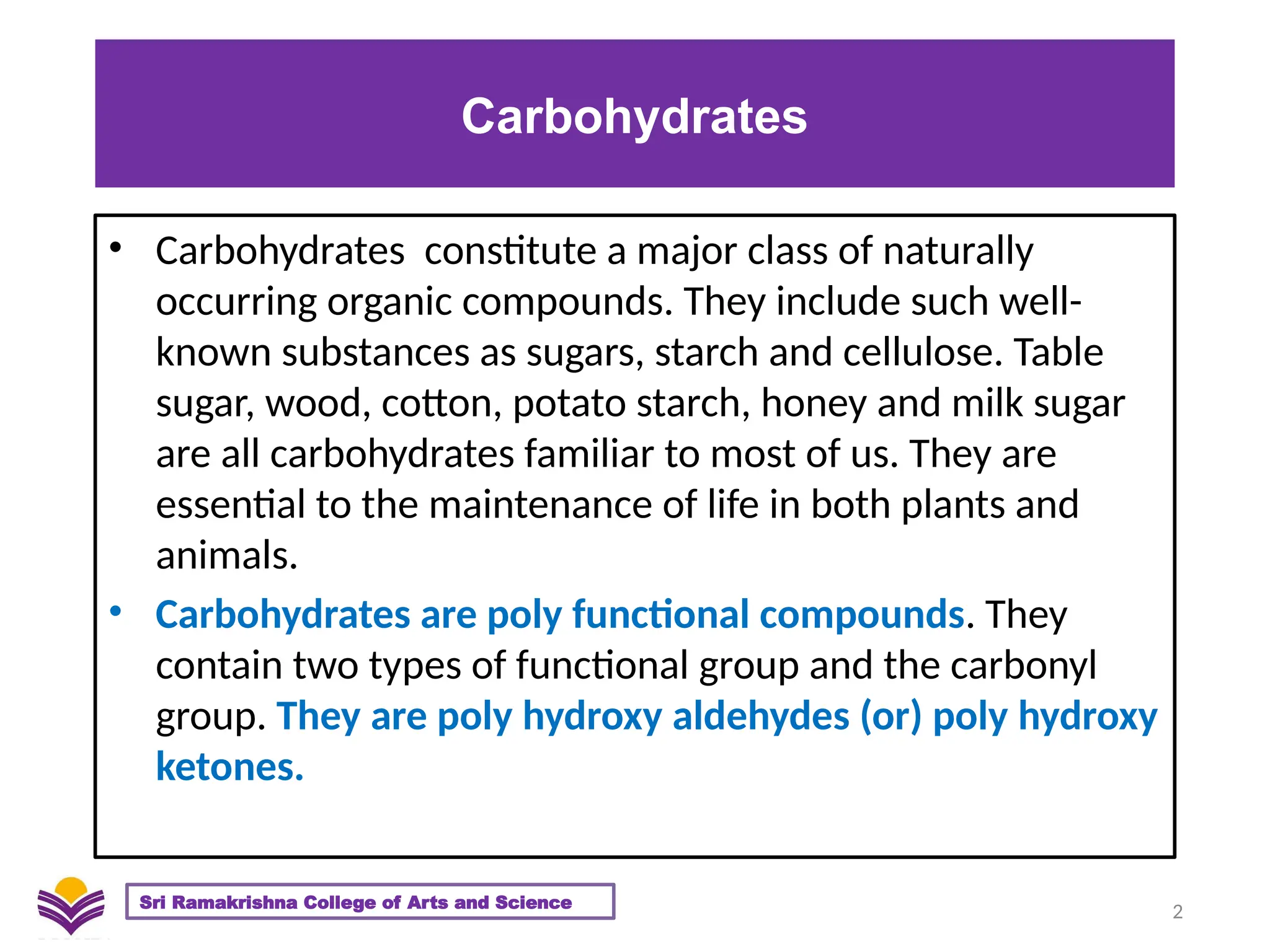 Carbohydrates - Introduction, classification, preparation, properties ...