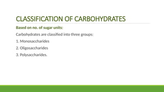 Carbohydrates.pptx.classification of carbohydrates | PPTX