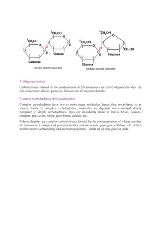 Classification of Carbohydrates and its uses | DOC