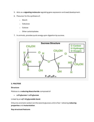CARBOHYDRATES- structure, occurence and functions | PDF