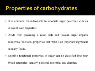 Carbohydrates chemical structure | PPTX