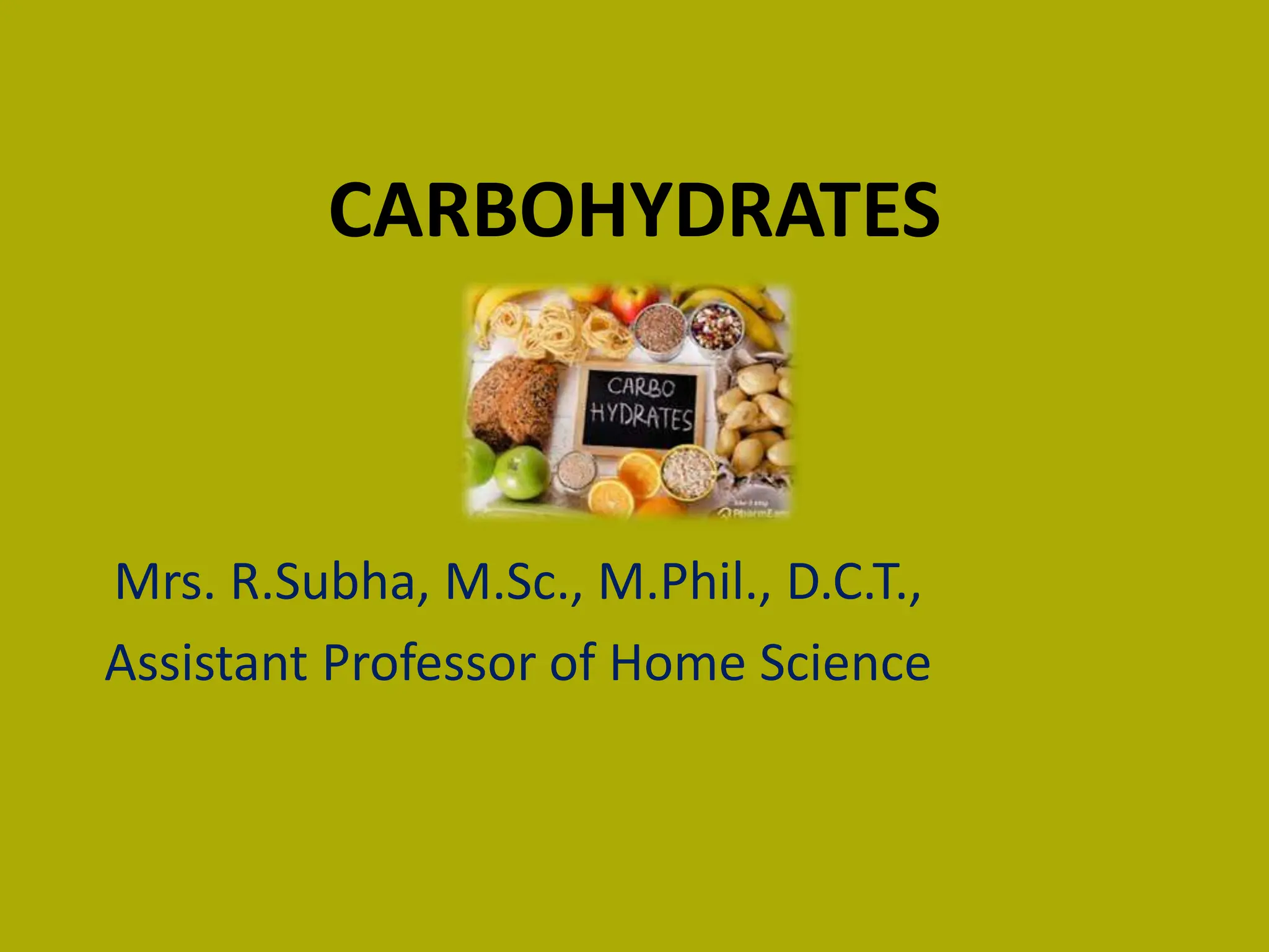 Carbohydrates - Classification based on Saccharides.ppt