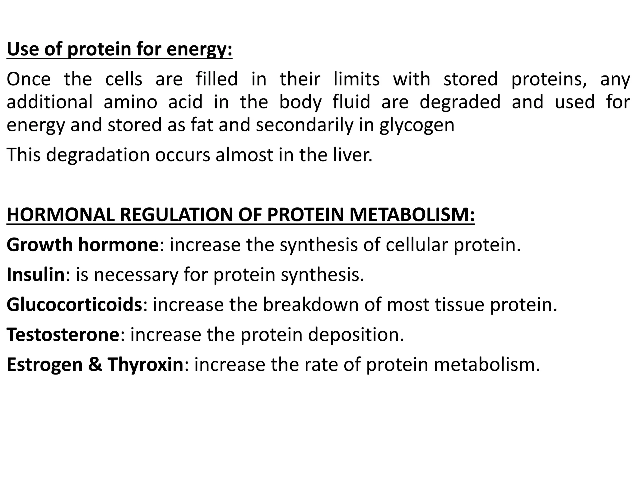 Protein and its different aspects. | PPTX