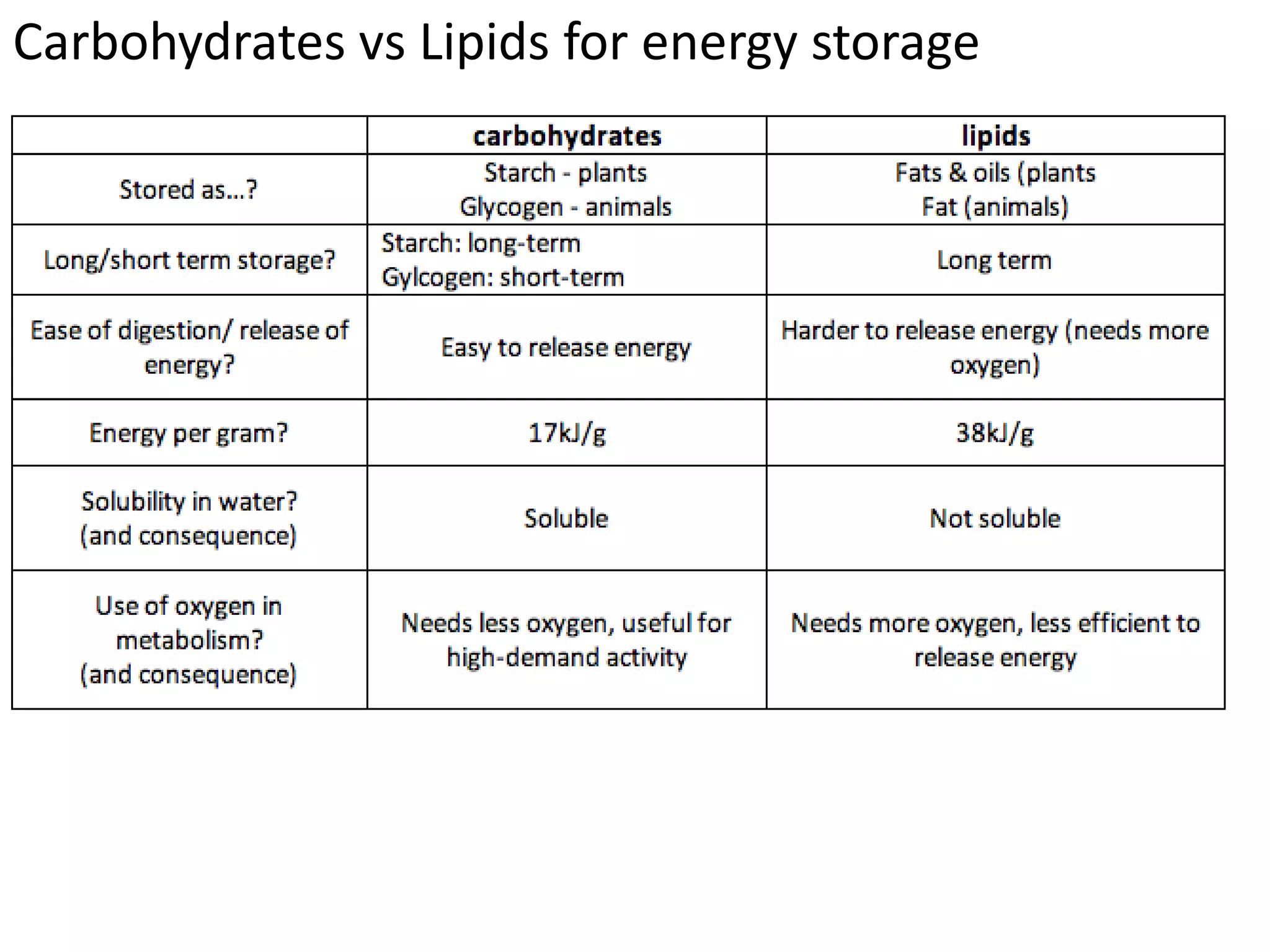 Carbohydrates, Lipids and Proteins | PPTX
