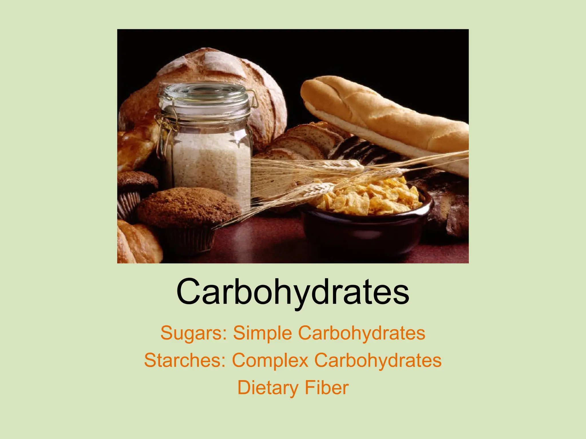 Carbohydrates- Simples Sugars and Complex Carbs | PPTX