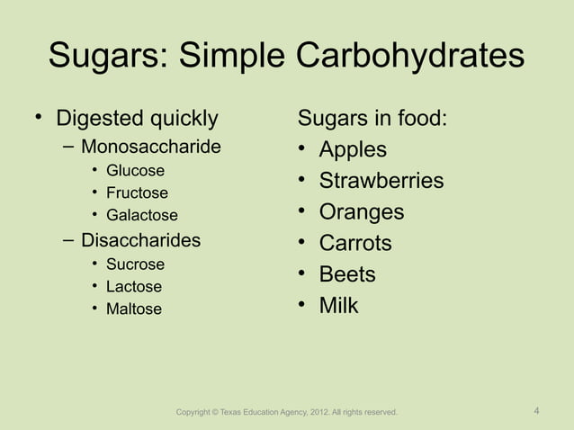 Carbohydrates- Simples Sugars and Complex Carbs | PPTX