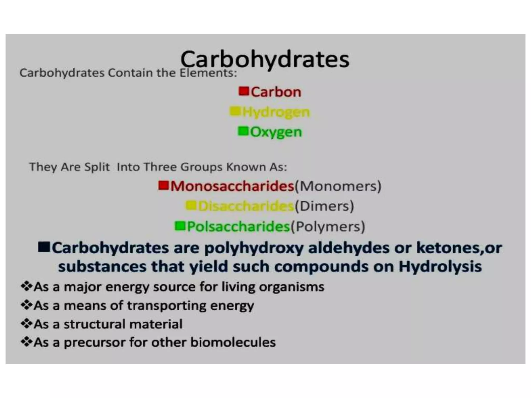 Carbohydrates: Monosaccharides- structure and function | PPTX