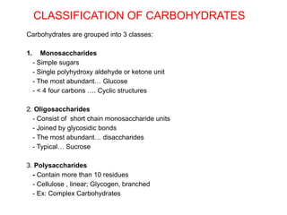 Carbohydratesaçık erişim monosacharides, polysacharide | PPTX