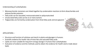 Carbohydrates and lipids | PPT