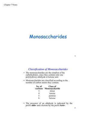 Fundamental of Organic Chemistry Basic of Carbohydrates Boudreaux (1) | PDF