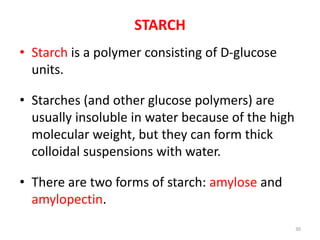 Food chemistry Carbohydrates presentation.ppt