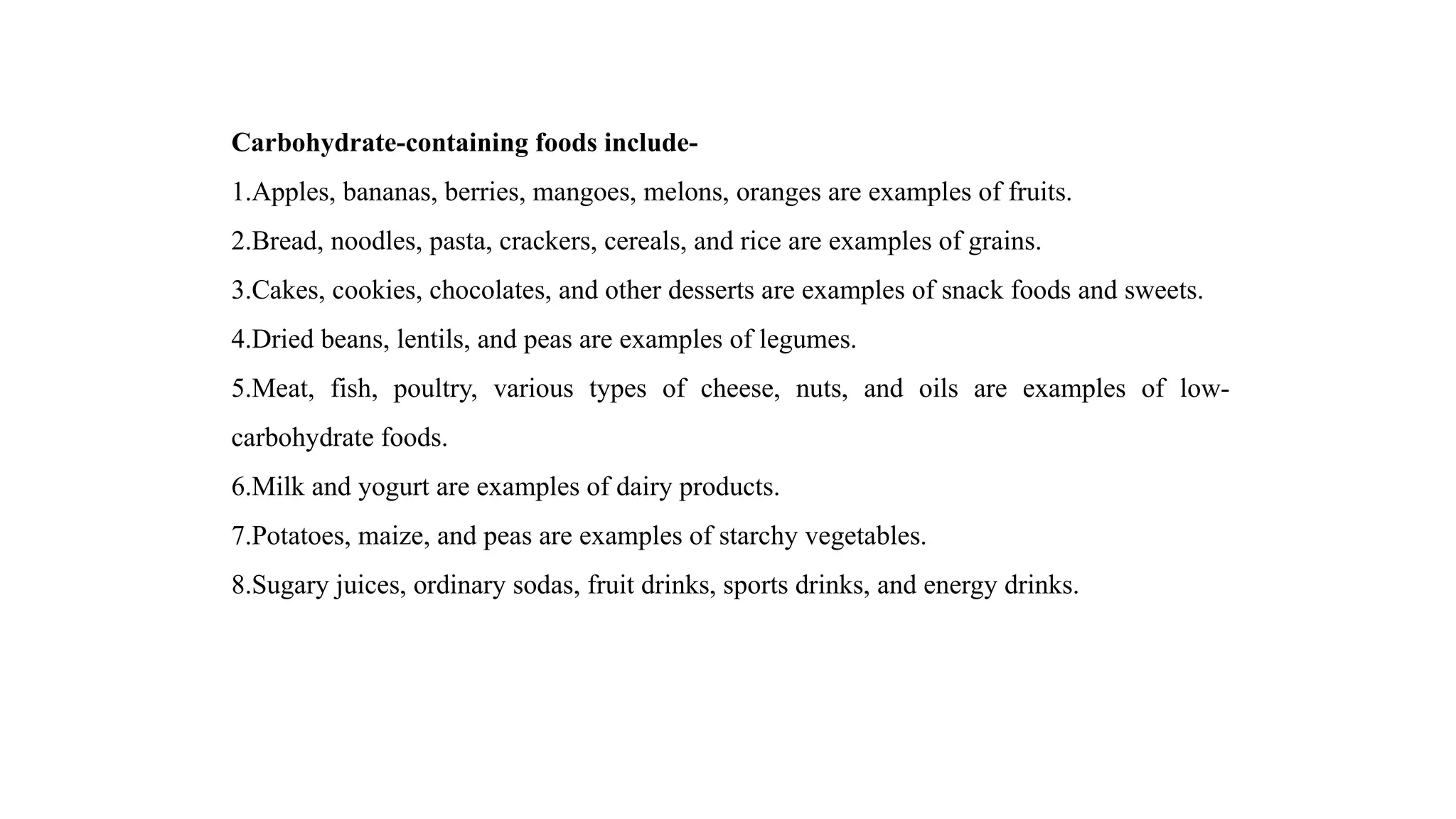 carbohydrates, classfication, sources and types.pptx