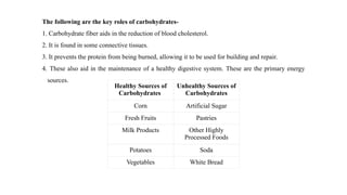 carbohydrates, classfication, sources and types.pptx | Chemistry | Science