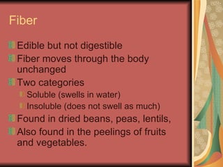 Carbohydrates, fats, and proteins | PPT