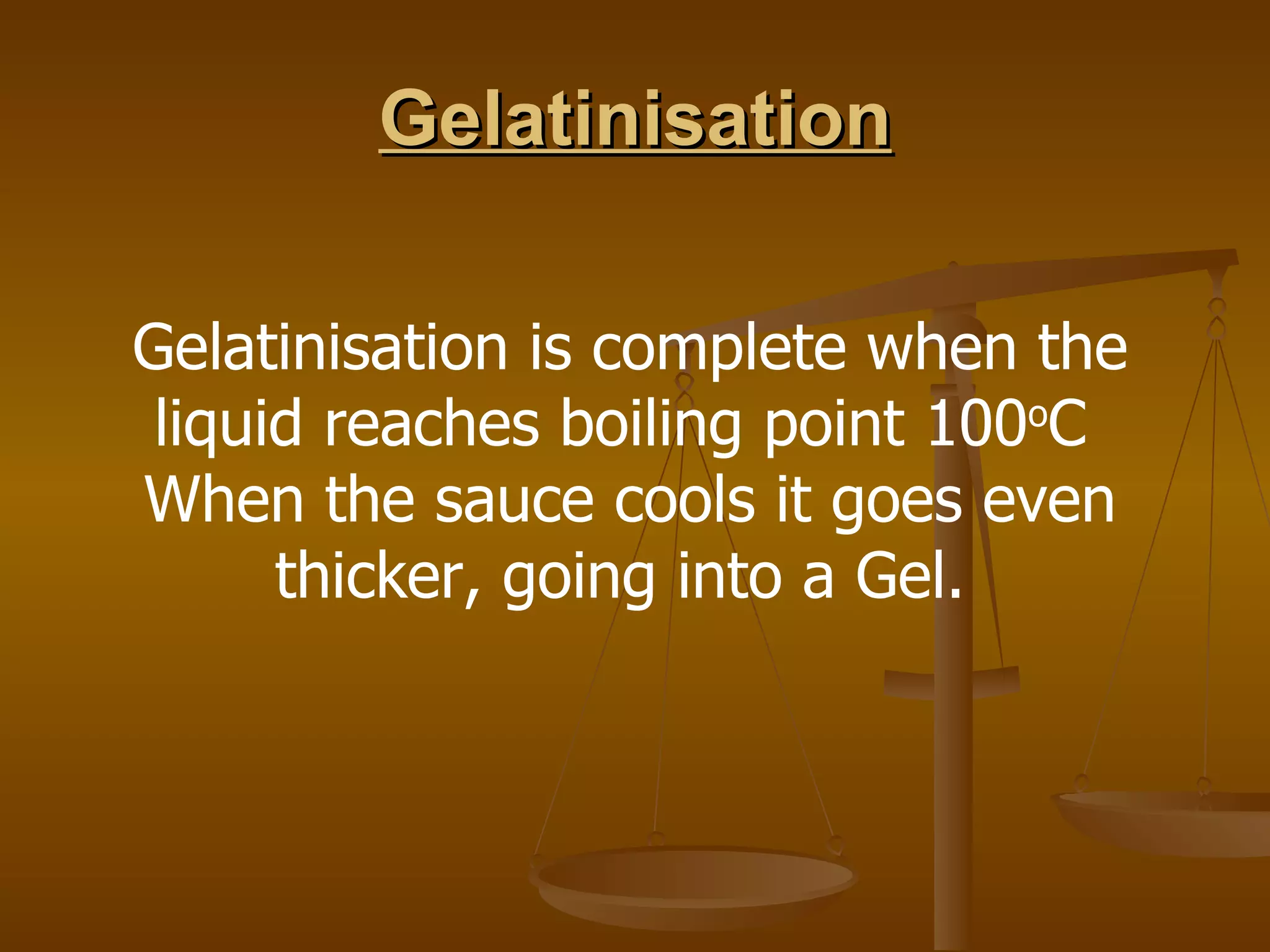 Carbohydrates; gelatinisation and modified starch | PPT