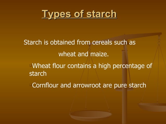 Carbohydrates; gelatinisation and modified starch | PPT | Chemistry ...