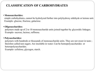 Carbohydrates in food | PPTX
