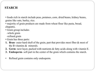 Carbohydrates in food | PPTX
