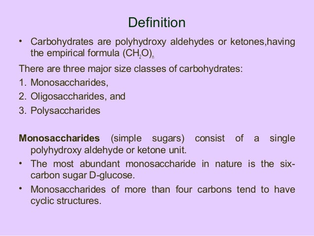 Classification Of Carbohydrates With Definition Types