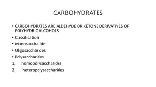 Carbohydrates lec 2 3 | PPTX