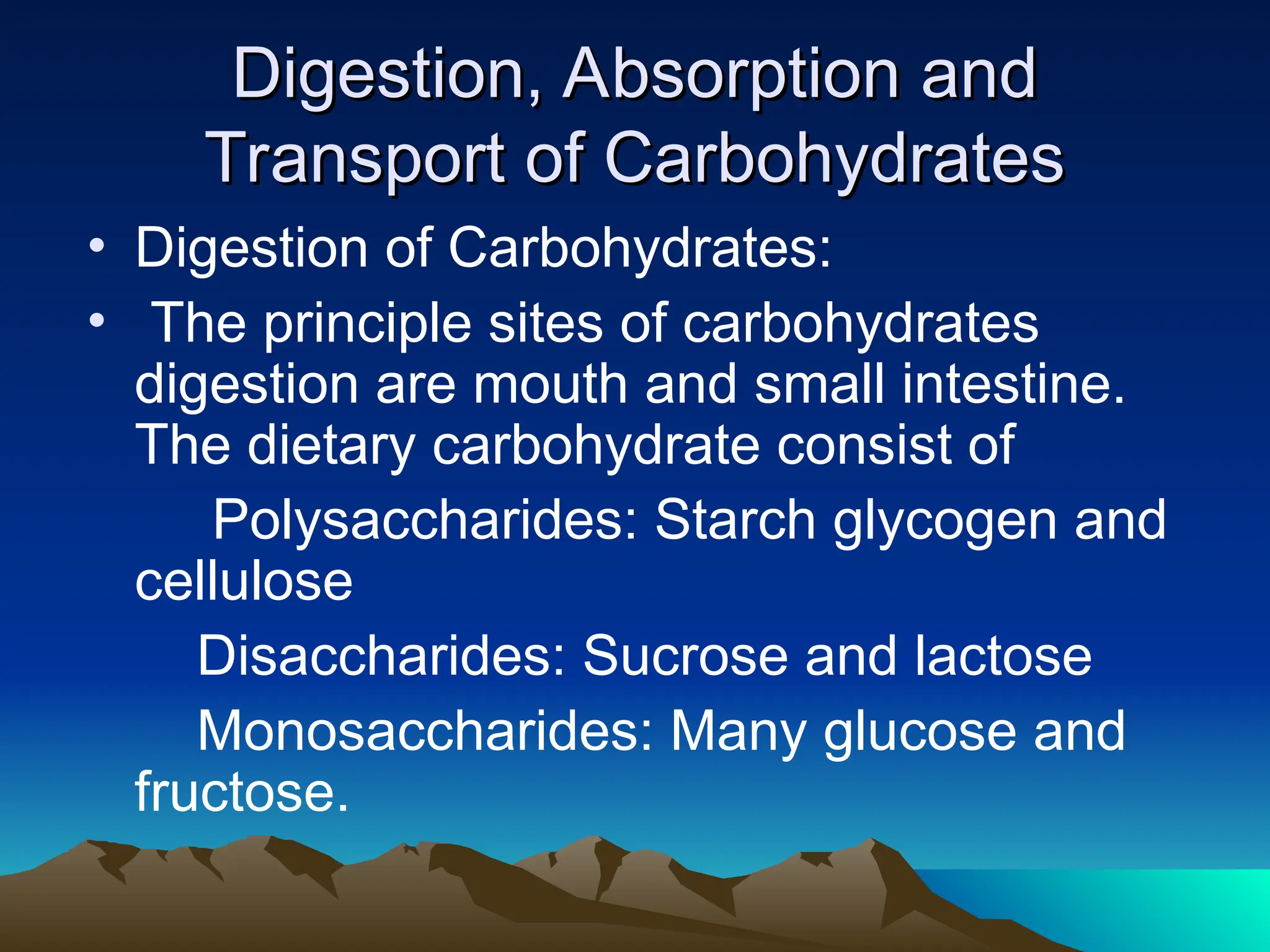 Carbohydrates Metabolism, its types, and process involved | PPT