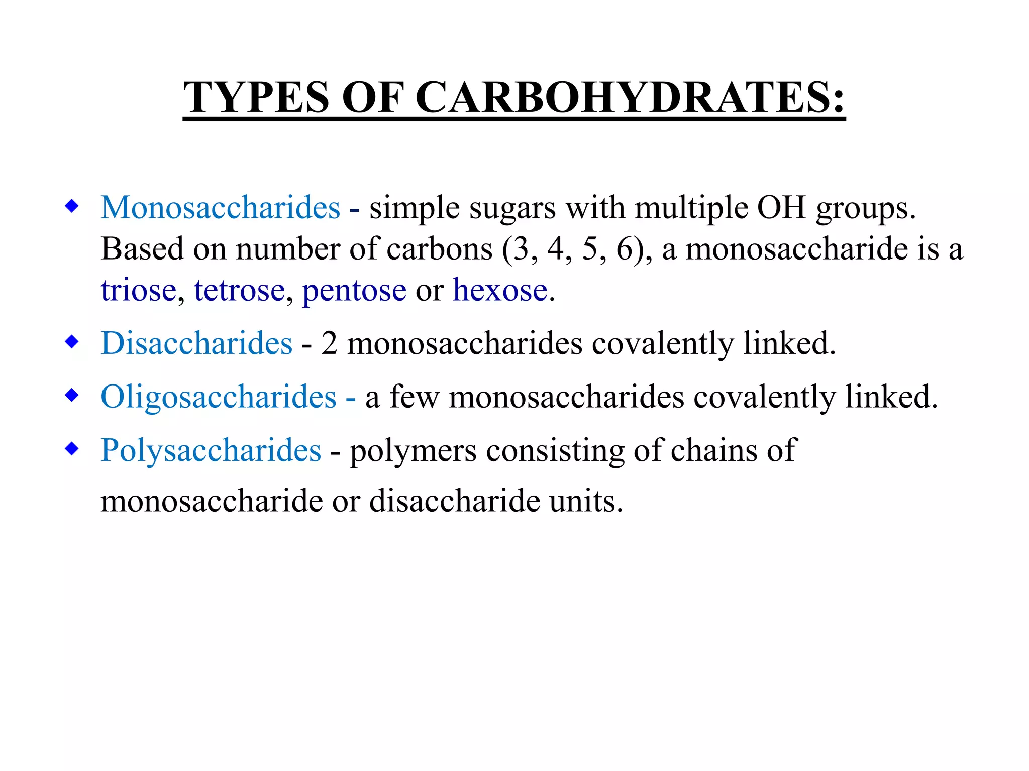 Carbohydrates ppt | PPT | Free Download