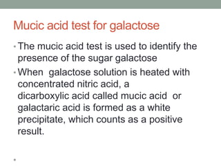 Tests for Carbohydrates | PPTX