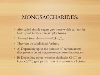 Carbohydrrates lecture | PPTX