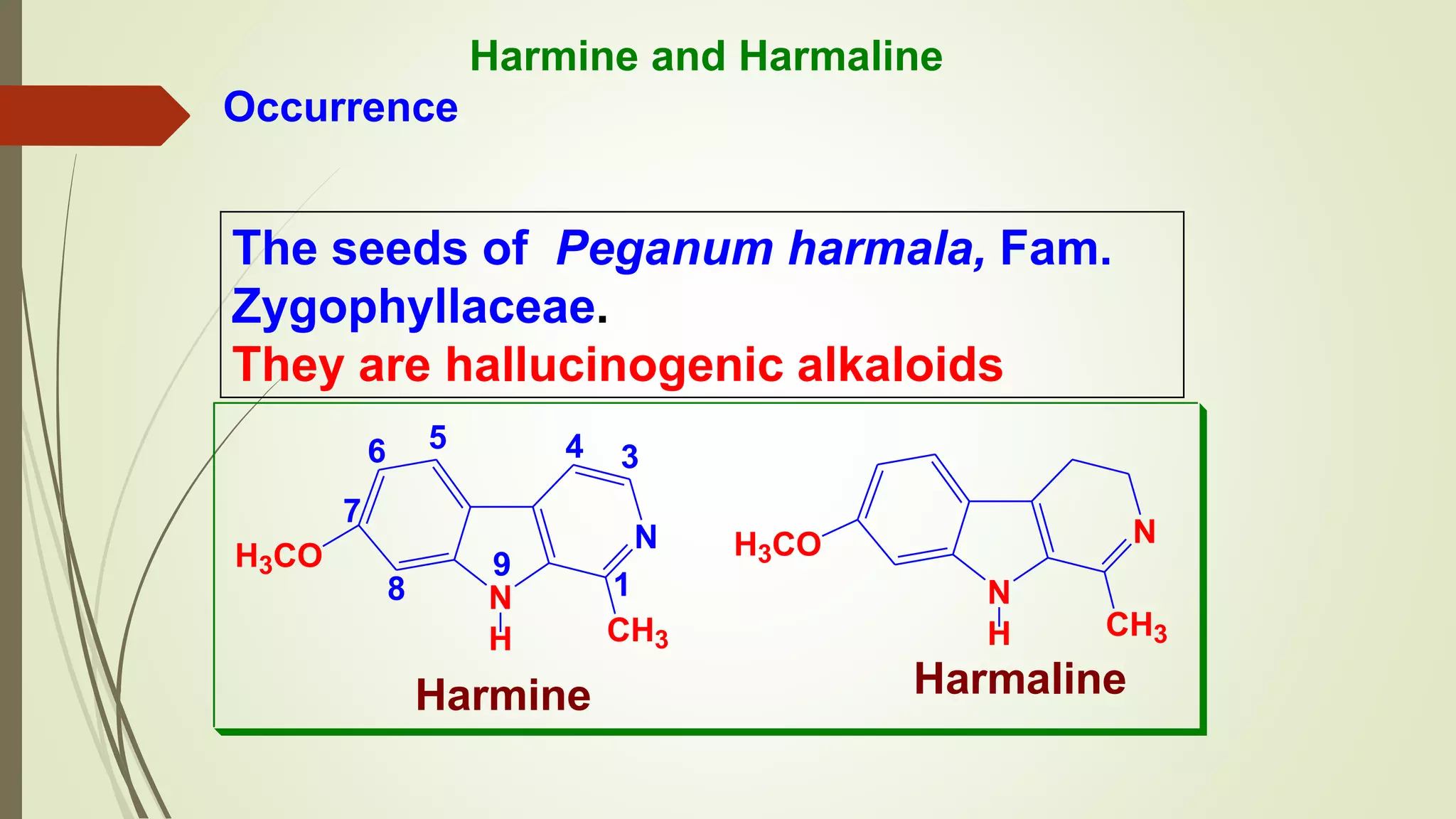 Carboline, imidazole and purine based alkaloids | PPTX
