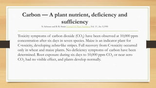 Carbon Role in Plants | PPTX