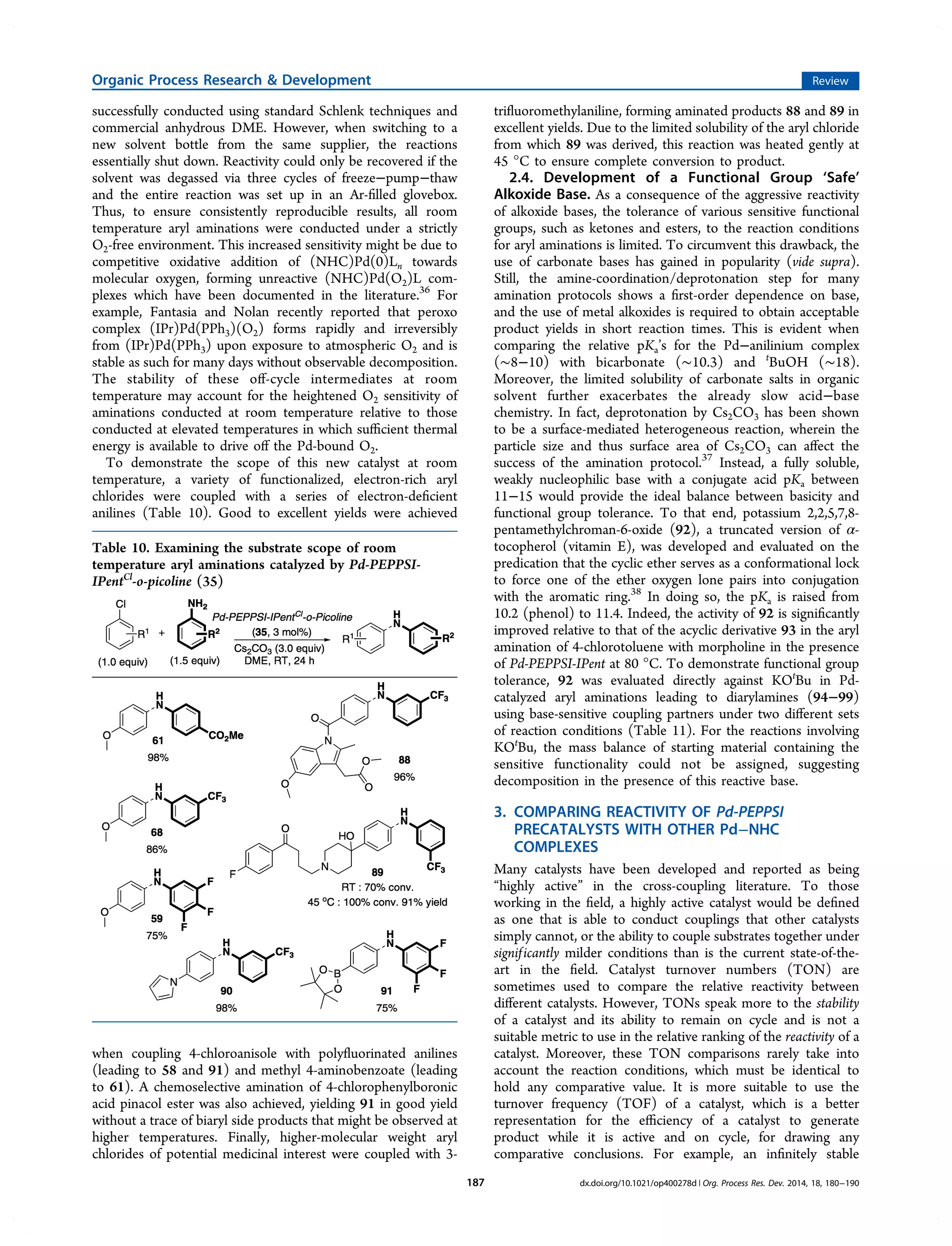 Carbon−Heteroatom Coupling Using Pd-PEPPSI Complexes (1) | PDF