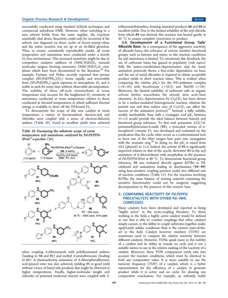 Carbon−Heteroatom Coupling Using Pd-PEPPSI Complexes (1) | PDF