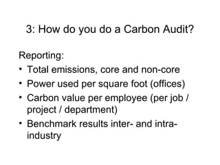 Carbon Audit | PPT