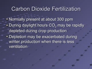 Carbon Dioxide Fertilization | PPT