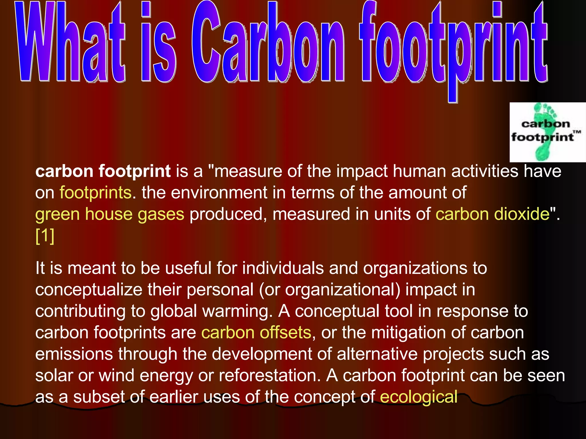 Carbon Footprint | PPT