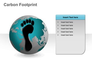 Carbon footprint - an editable PPT | PPTX