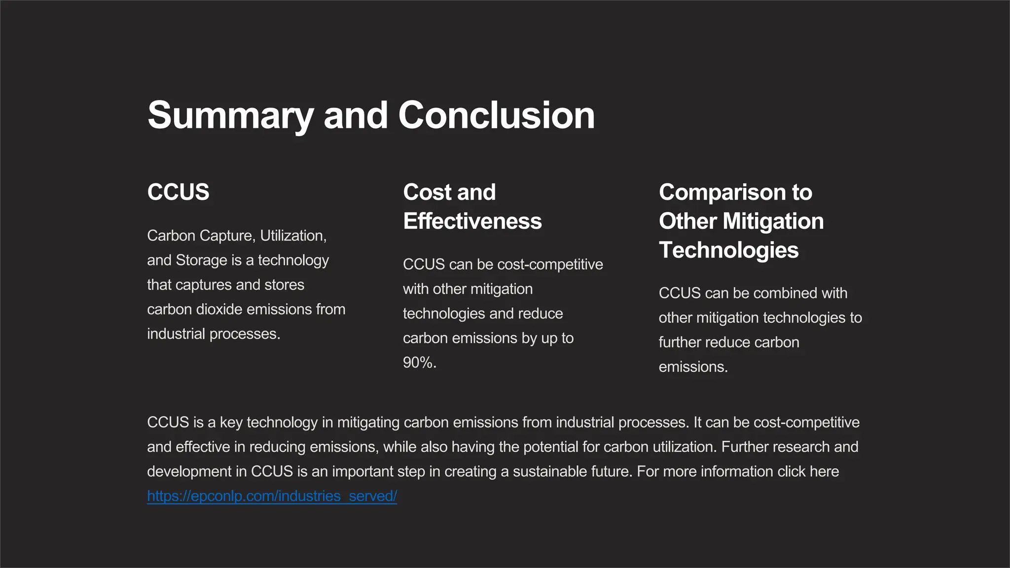 Carbon Mitigation Technologies: CCUS Carbon Capture, Utilization, and Storage | PPTX