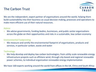 The Carbon Trust: Introduction | PDF